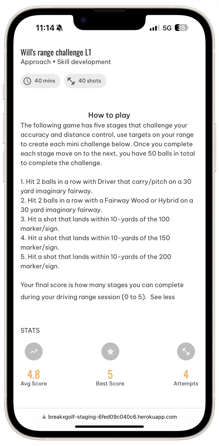 Beginner Golf Practice Plan - Break X Golf